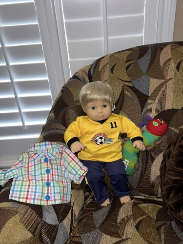 American Girl Doll Bitty Baby Twin Boy with Blonde Hair & Blue Eyes | eBay