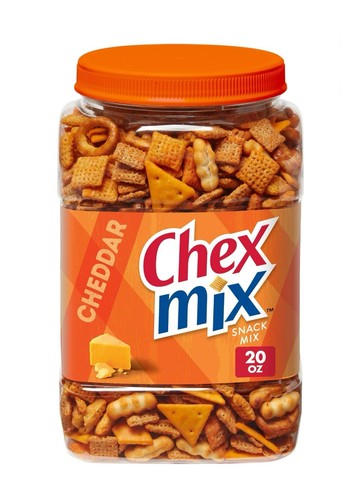 🔵 New Chex Mix Traditional Cheddar Cheese Crunchy Baked Snack Mix 20oz ...