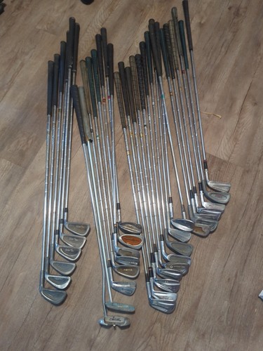 Lot of 30 Golf Clubs — Assorted Brands Lengths Lofts & Flexes Left ...