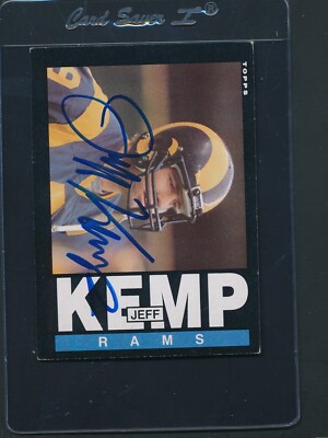 1985 Topps #83 Jeff Kemp Rams Signed Auto *E2215 | eBay