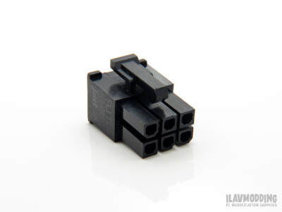 PC 6-pin Modular Connector Housing Female - BLACK [1pc] | eBay