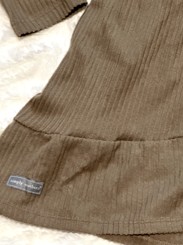 Simply Southern Taupe Brown Gather Cardigan Size L | eBay