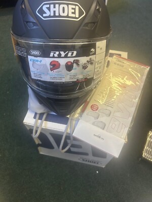 Shoei Ryd Black Metalic - XS Extra Small Full Face Motorcycle Helmet ...