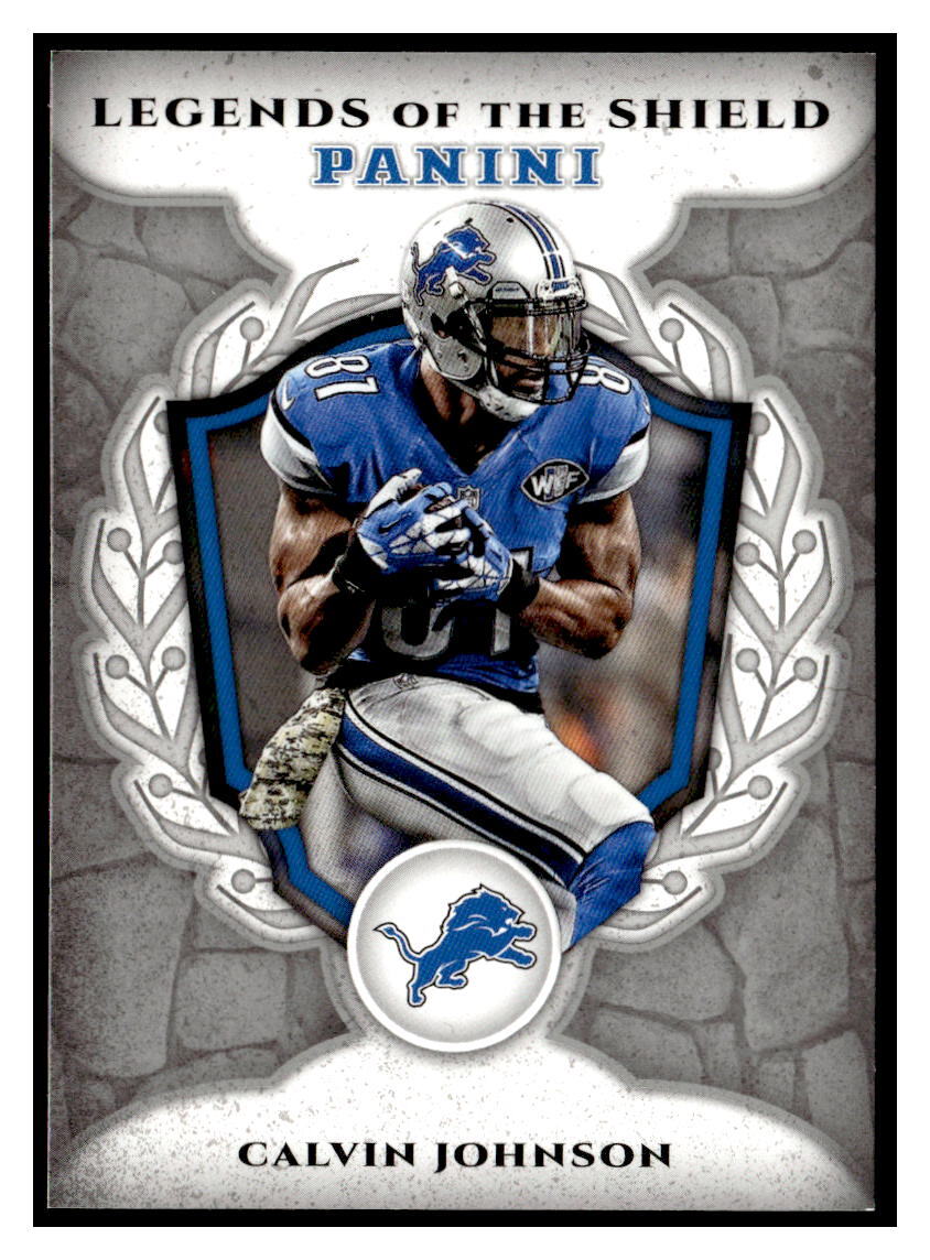 2017 Panini Legends of the Shield #1 Calvin Johnson INSERT | eBay