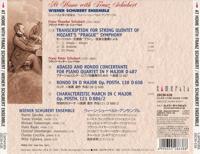 VIENNA SCHUBERT ENSEMBLE AT HOME WITH FRANZ SCHUBERT NEW CD | eBay