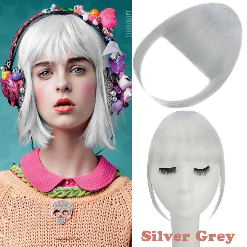 REAL Natural Fringe Bangs Clip In Hair Extension One Piece Real Thick ...