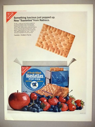 Nabisco Toastettes PRINT AD - 1968 ~~ Pop Tarts competitor | eBay