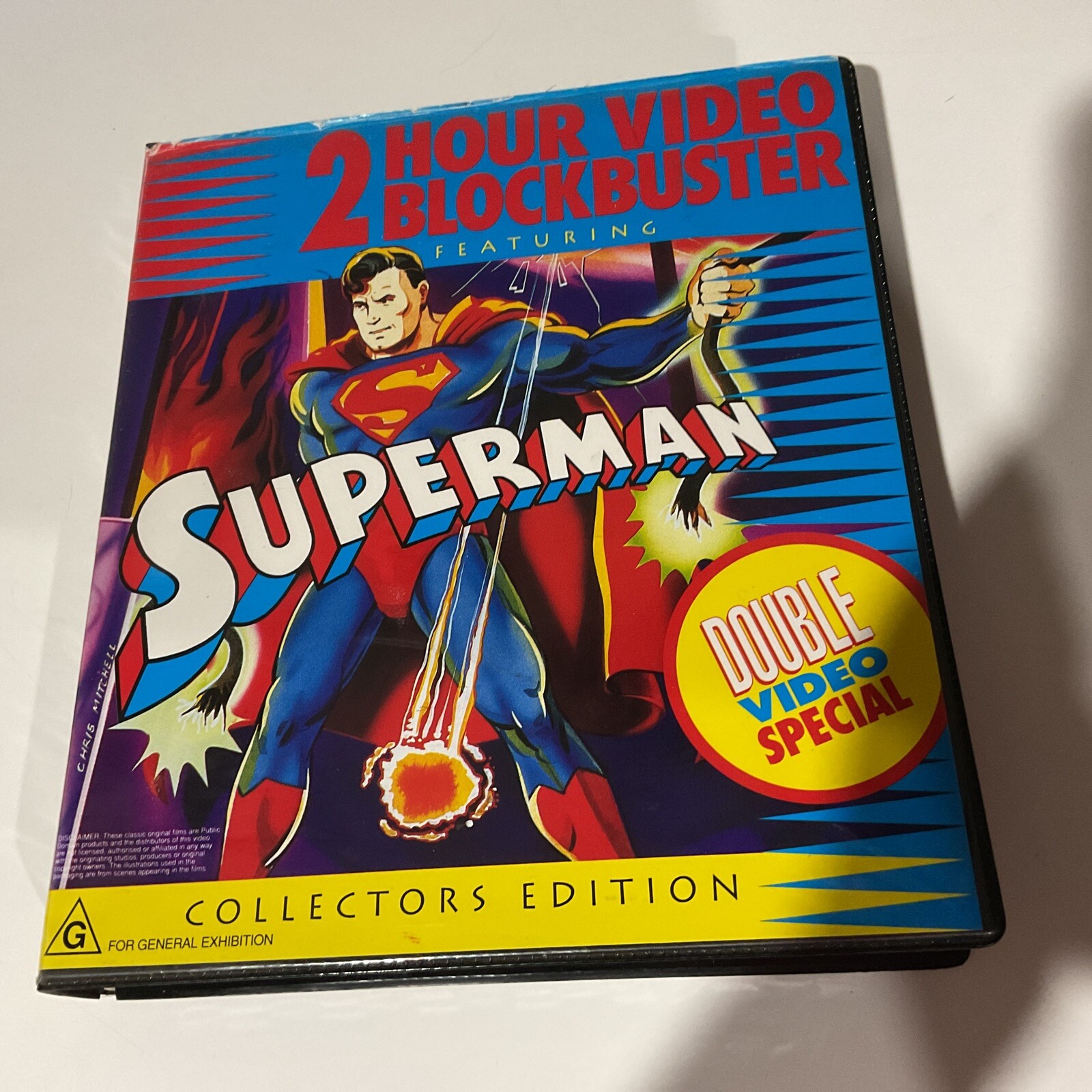 SUPERMAN 2HOUR BLOCKBUSTER. DOUBLE VIDEO SPECIAL VHS TAPES 1992. RARE ...