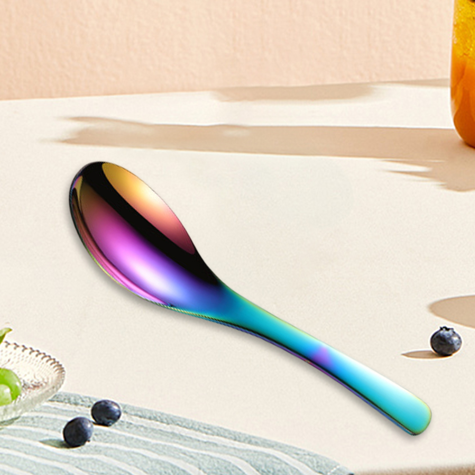 Eating Scoop Plating Process Dining Stainless Steel Household Spoon ...