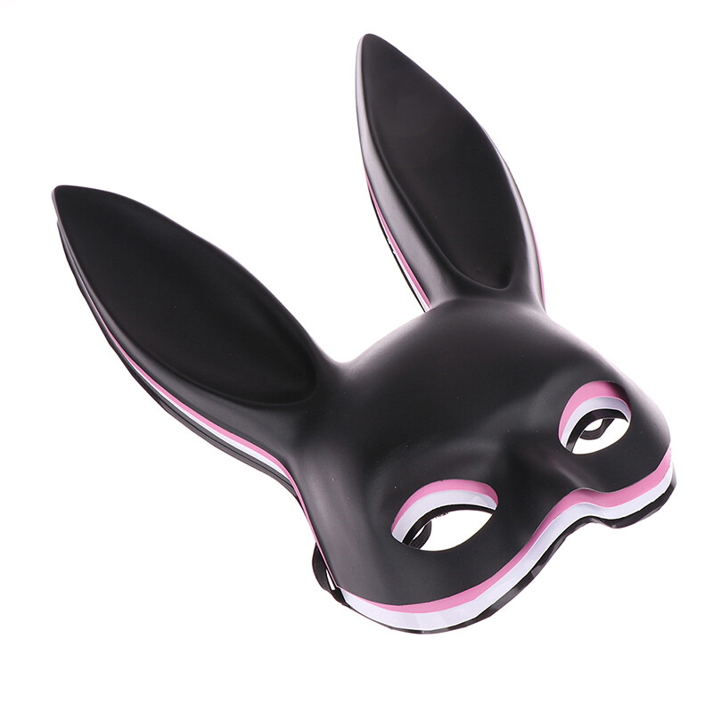 1Pc Sexy Cosplay PVC Rabbit Mask Women Halloween Masquerade Fancy Party ...