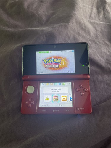 Nintendo 3DS Handheld System Red With Pokémon Alpha Sapphire And Sun | eBay