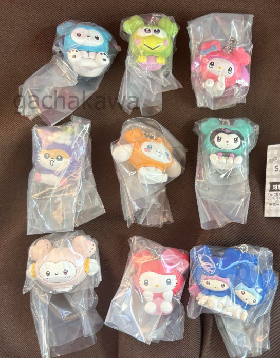 PSL TWICE LOVELYS SANRIO CHARACTER Mascot Charm Figure Capsule Toy ...