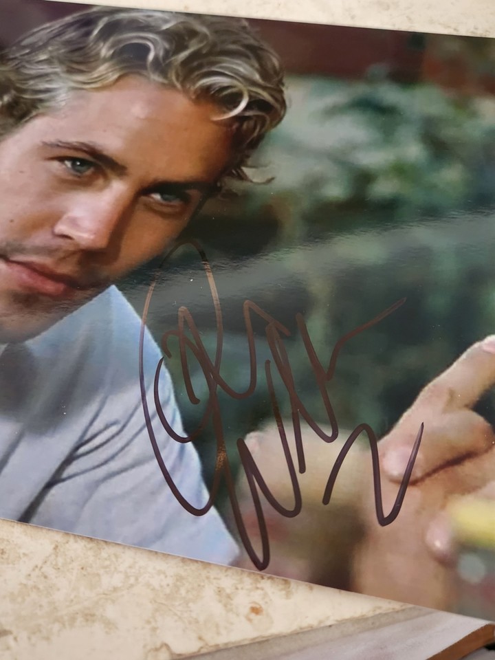 Paul Walker Autographed 8x10 With Certification | eBay