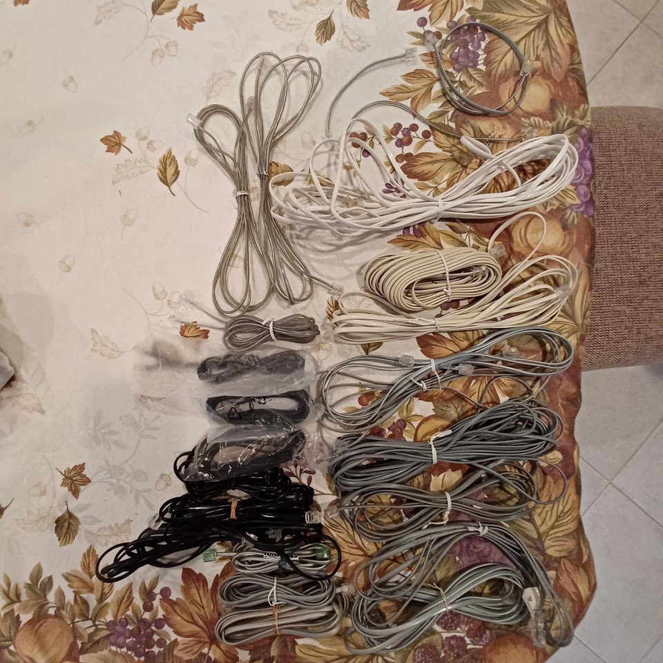 Vintage Telephone Receiver Cords Wires Parts Lot Mostly New Old Stock ...