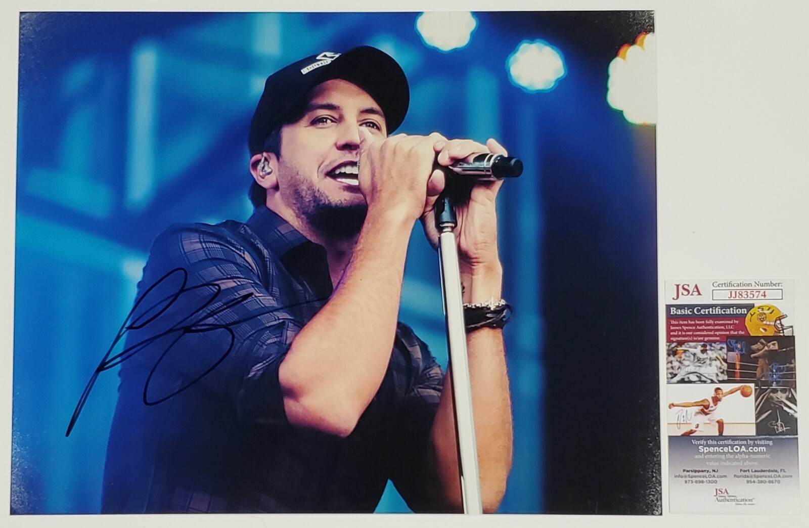 LUKE BRYAN SIGNED 11X14 PHOTOGRAPH W/JSA CERT COUNTRY MUSIC AUTOGRAPHED ...
