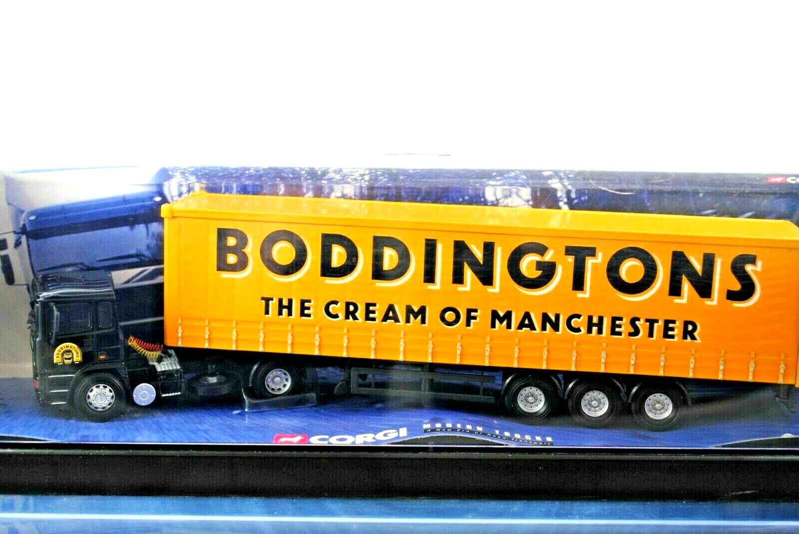 Corgi 1:50 75202 ERF EC Truck & BODDINGTONS Curtainside Trailer in ...