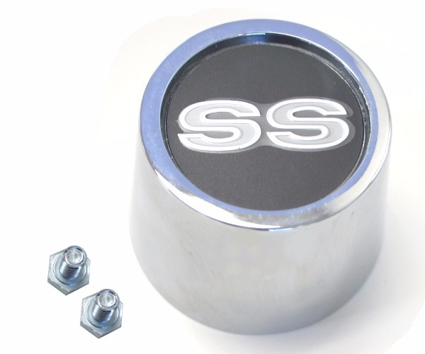 1969 1970 Chevy " SS " Wheel Center Cap w/Chrome Cap, SS Decal, 2 Bolts ...