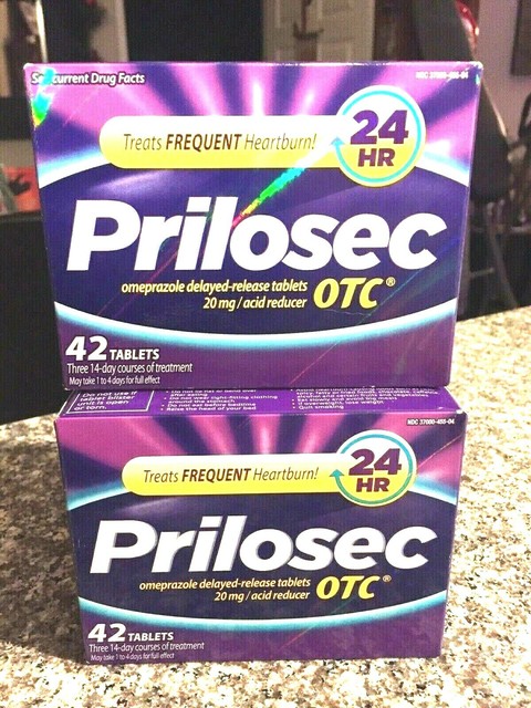 Prilosec OTC Omeprazole Acid Reducer and Heartburn Medicine - 14 ...
