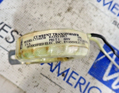 Diversified Elec CT100/5B Current Transformer Ratio 100:5 600V | eBay