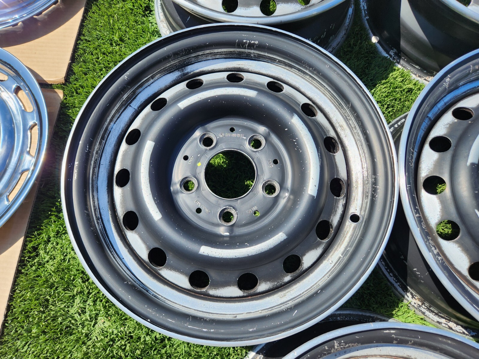 14" Mercedes Aluminum Wheels Steelies W111 W108 W113 R107 230SL 280SL ...