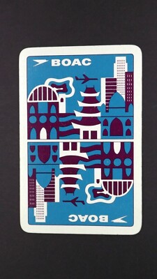 1 x single playing card Airline BOAC King Hearts MD052 | eBay