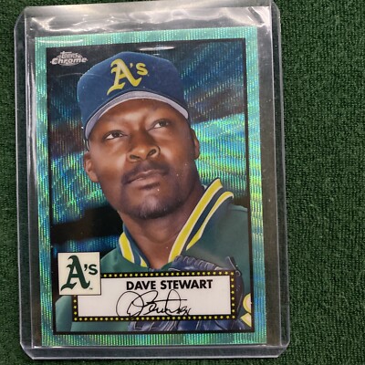 2021 Topps Chrome Platinum Anniversary Dave Stewart Aqua Wave #555 | eBay