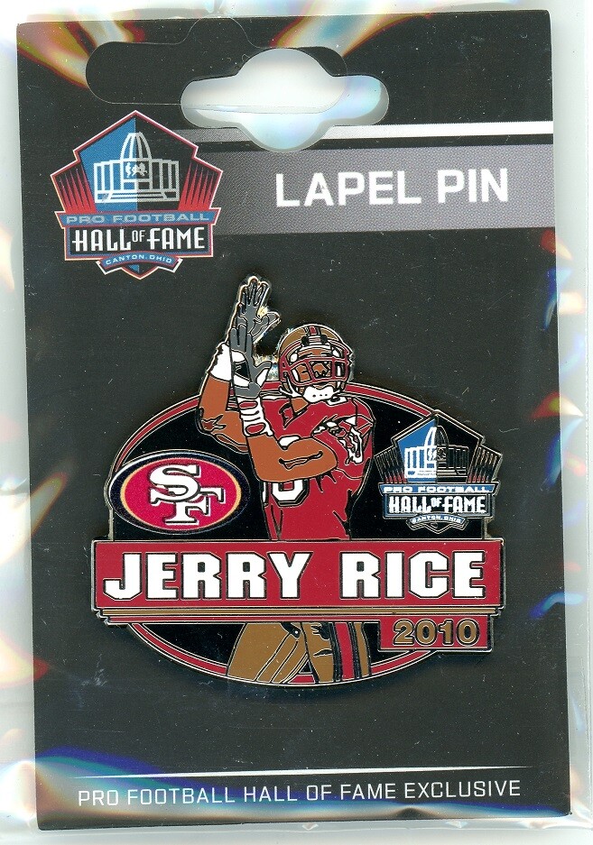 NFL Hall Of Fame Pin Choice 49ers Joe Montana Jerry Rice Niners San ...