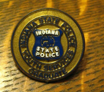 Indiana State Police Lapel Pin - Vintage IN Youth Services Graduate ...