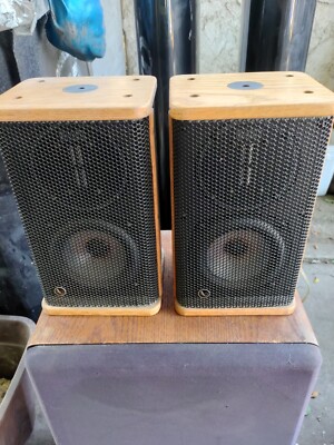 Infinity Infinitesimal Pair Of Rare Wooden Bookshelf Speakers EMIT ...