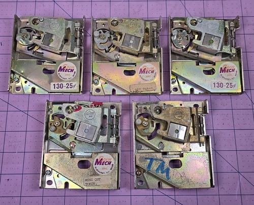 Coin Mech Pinball Arcade Game Machine USA Quarter 25 Cent Mechanism Lot ...