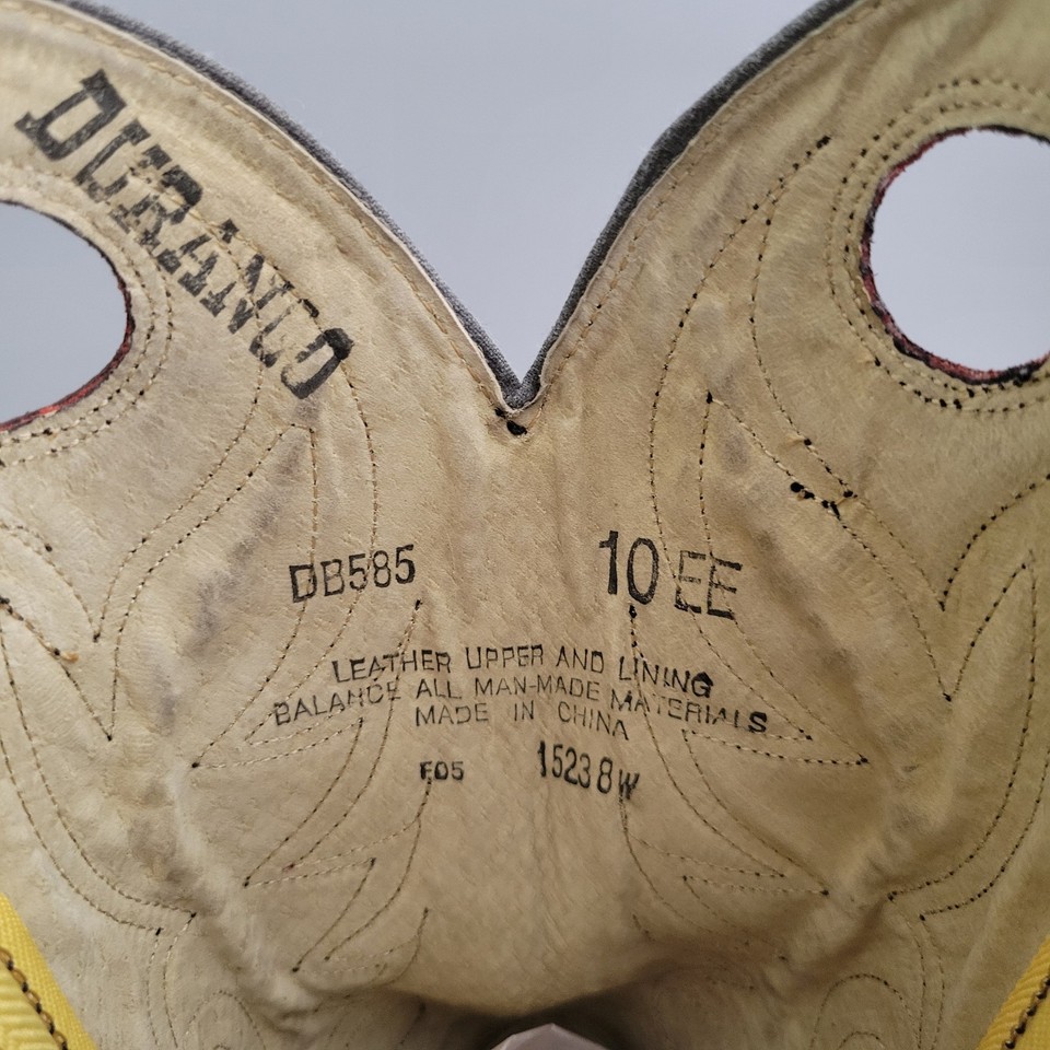 Durango Cowboy Boots Western Roper Black Cherry Pull On Mens DB585 Size ...