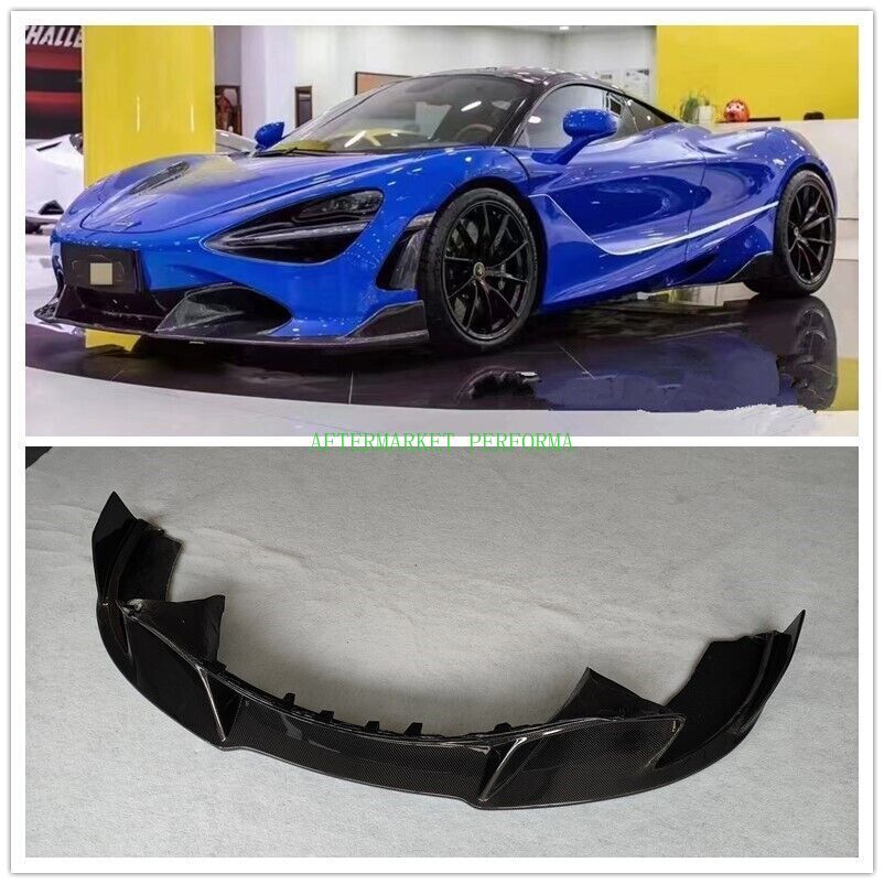 FITS FOR MCLAREN 720S CARBON FIBER FRONT BUMPER LIP SPLITTER DIFFUSER ...