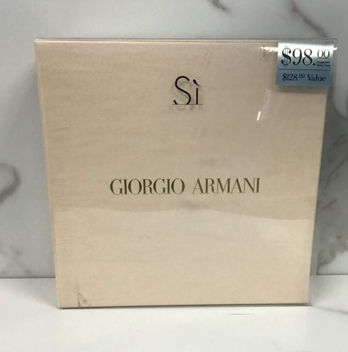Si by Giorgio Armani 3 piece Giftset 1.7 oz EDP+ 2.5 oz Shower gel+ ...