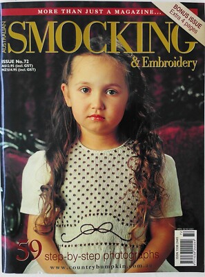 Australian Smocking & Embroidery t72nd Issue 2005 Pattern Sheet ...