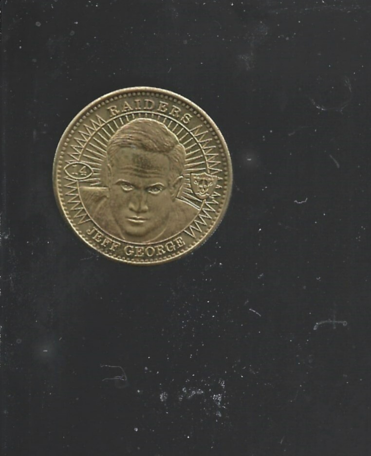 1998 Pinnacle Mint #14 Jeff George coin, Oakland Raiders | eBay