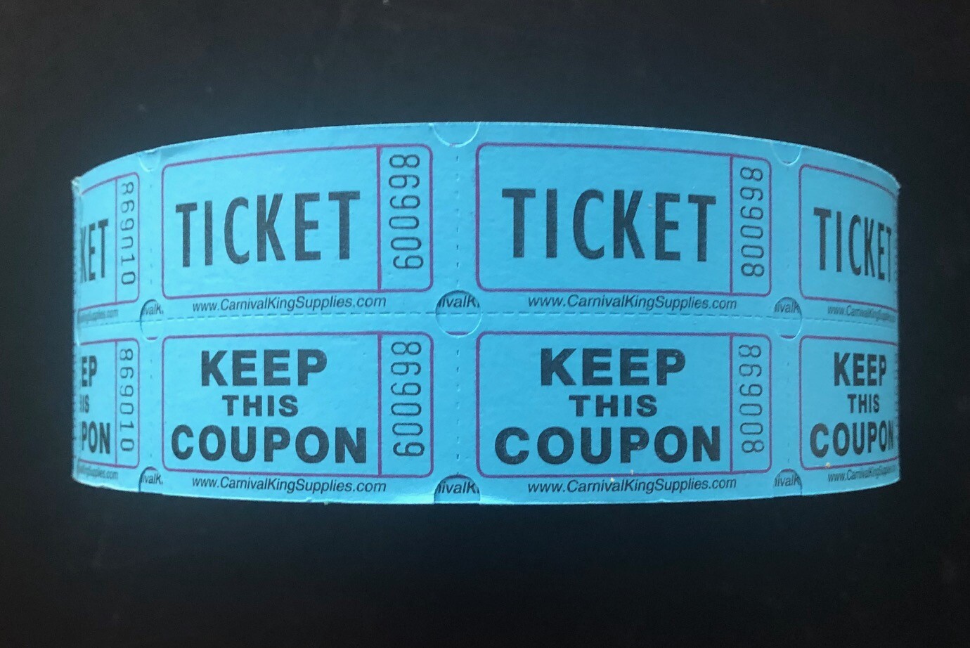 2000 DOUBLE STUB RAFFLE TICKETS ROLL - PARTY FAVORS PRIZES CARNIVAL ...