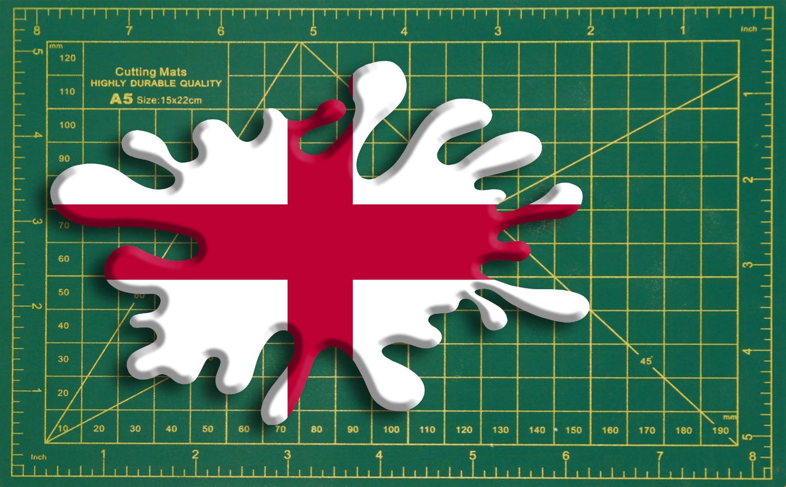 England Flag Splat English funny Decal Sticker Car Van Laptop national ...