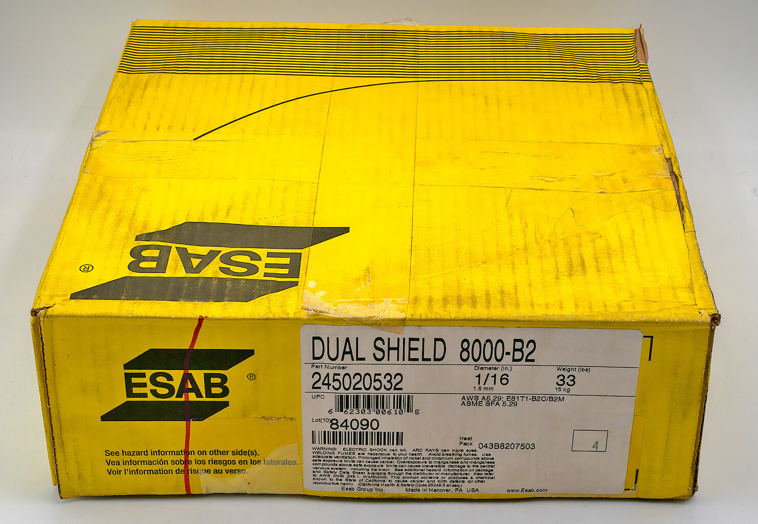 ESAB DUAL SHIELD 8000-B2 MIG WELDING WIRE 1/16" 245020532, 33# Spool | eBay