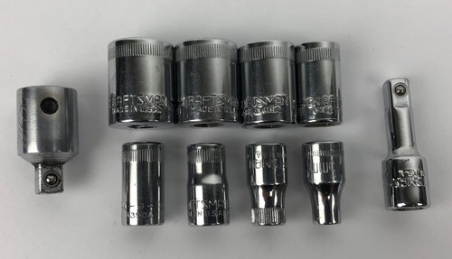 8 x Craftsman USA Sockets 13mm 12mm 11mm 9mm 8mm 7mm 6mm 5mm Shallow ...