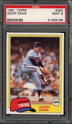 1981 Topps Baseball #363 Geoff Zahn PSA 9 | eBay