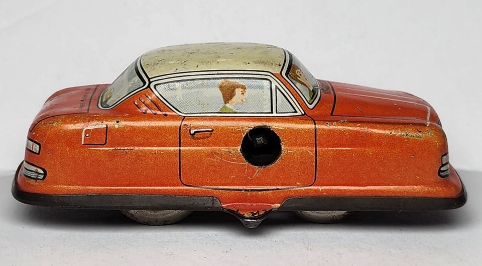 Vintage Technofix Tin Litho Wind-Up Toy Car GE-523 1950s Made In West ...