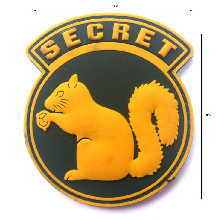 Embroidered PVC SQUIRREL Secret Black Ops Us Army Hook Loop Patch Fastener Badge | eBay