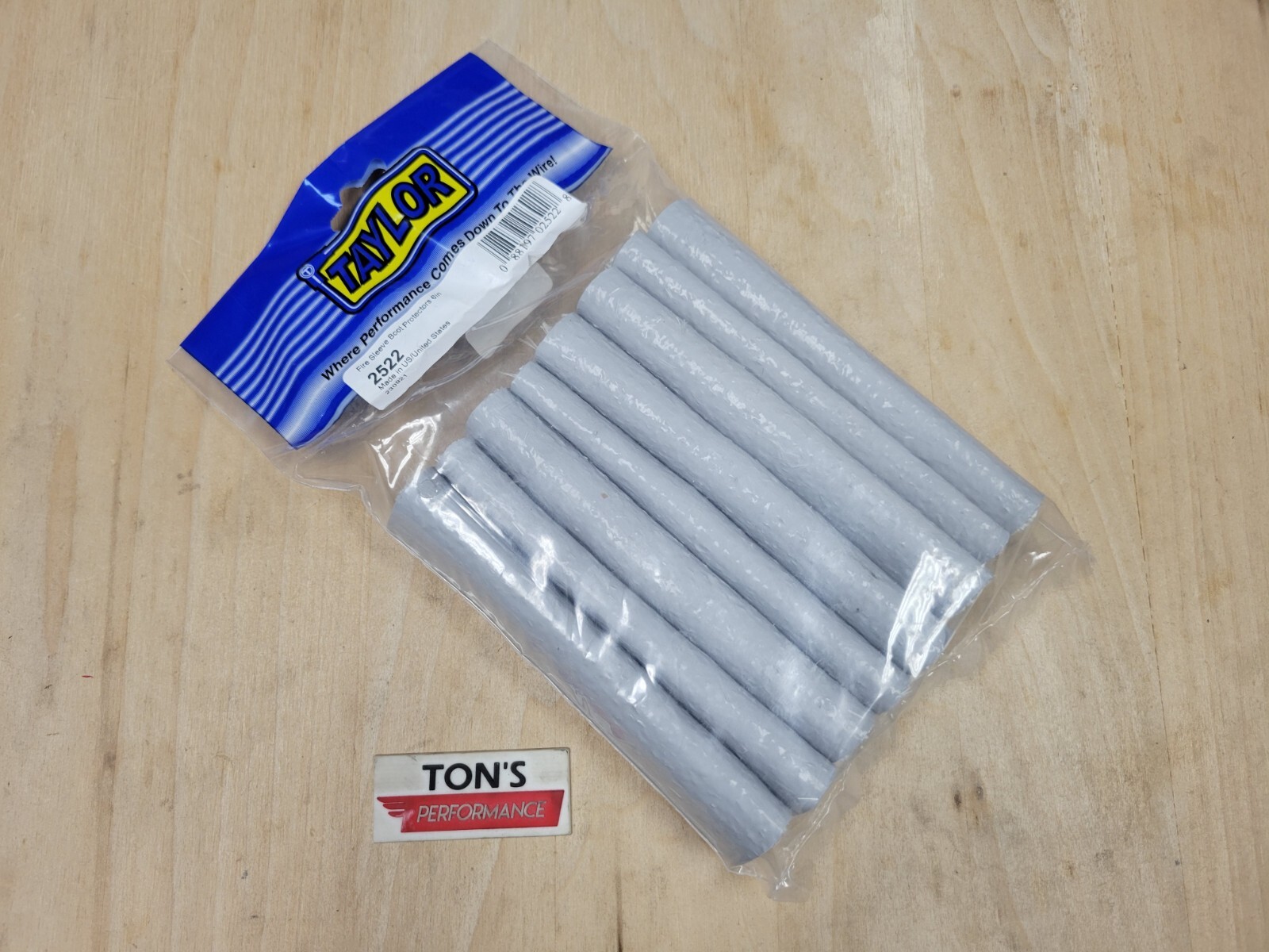 Taylor 2522 Universal 8 Heat Shield Wrap Spark Plug Wire Insulator Fire ...