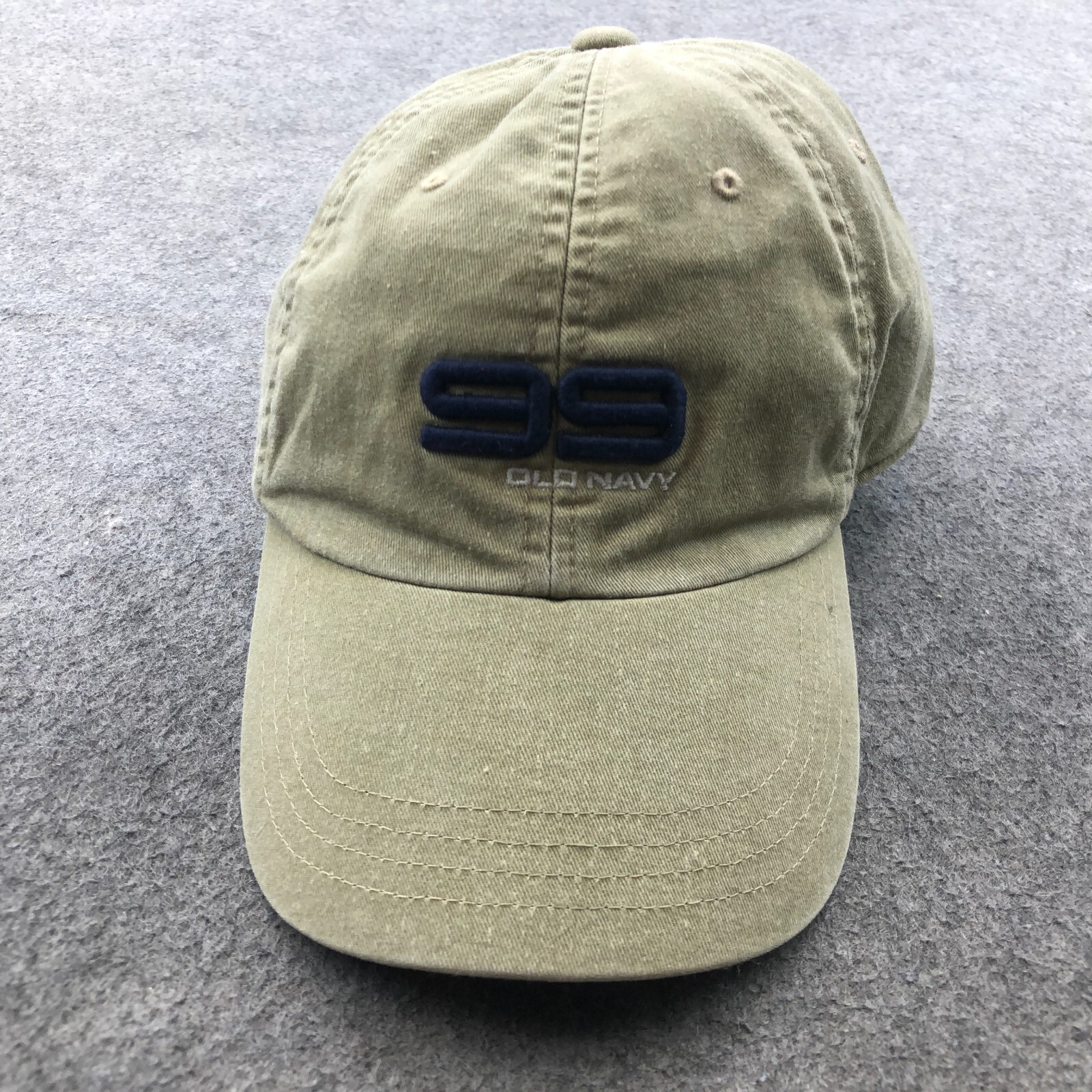 Vintage Old Navy Hat Cap Mens Large Beige Fitted Embroidered Logo ...