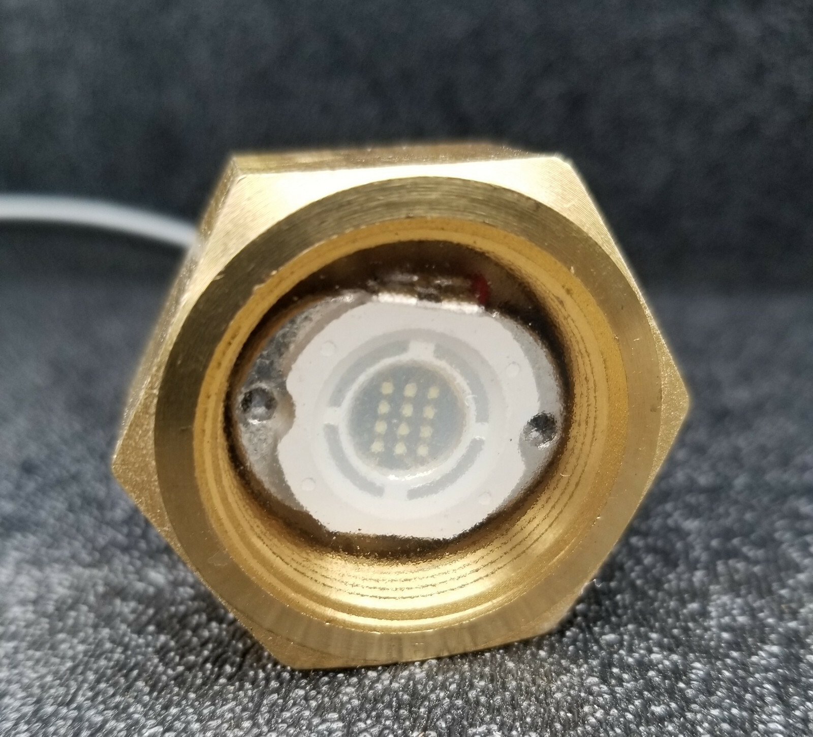"RGB Color Changing LED Boat Drain Plug Light 1200 Lumens 1/2"" NPT ...