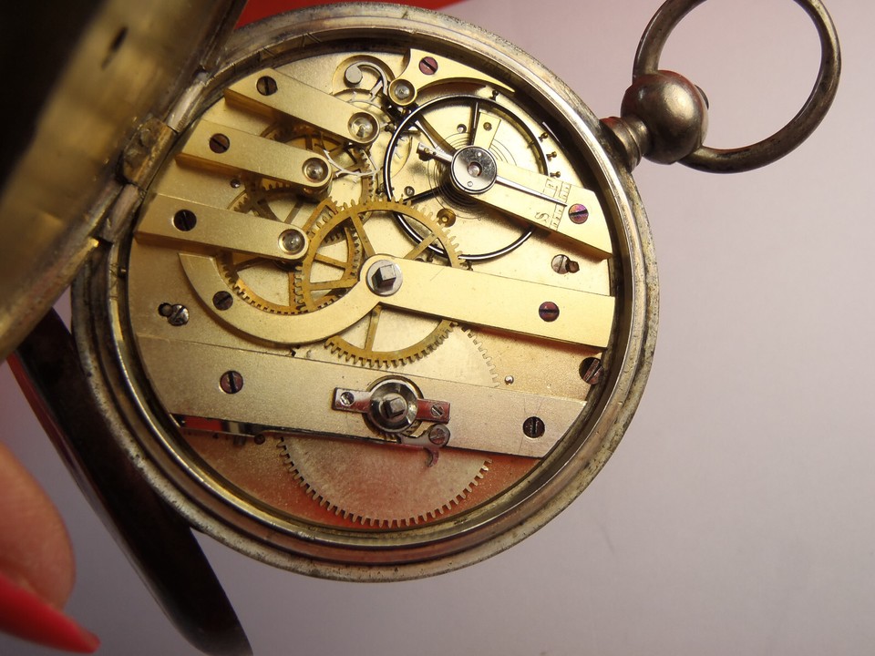 Rare Litz Brothers Three Finger Bridge Hunter Case pocket watch 1890 | eBay
