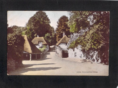 A7494 UK Cockington Forge Torquay Salmon vintage postcard | eBay