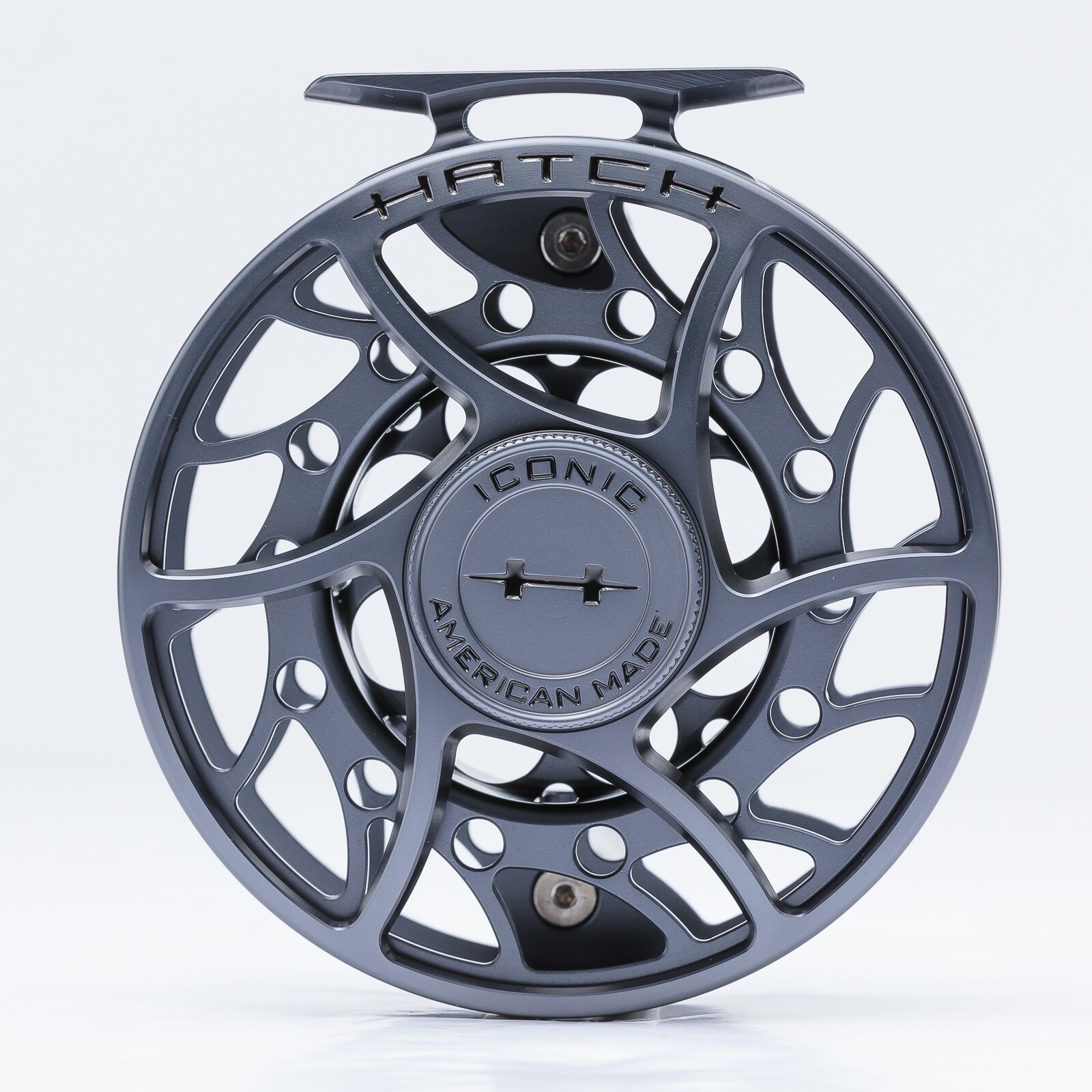 Hatch Iconic 9+ Gray/Black Mid Arbor Reel - Free Backing - FREE 2 DAY ...