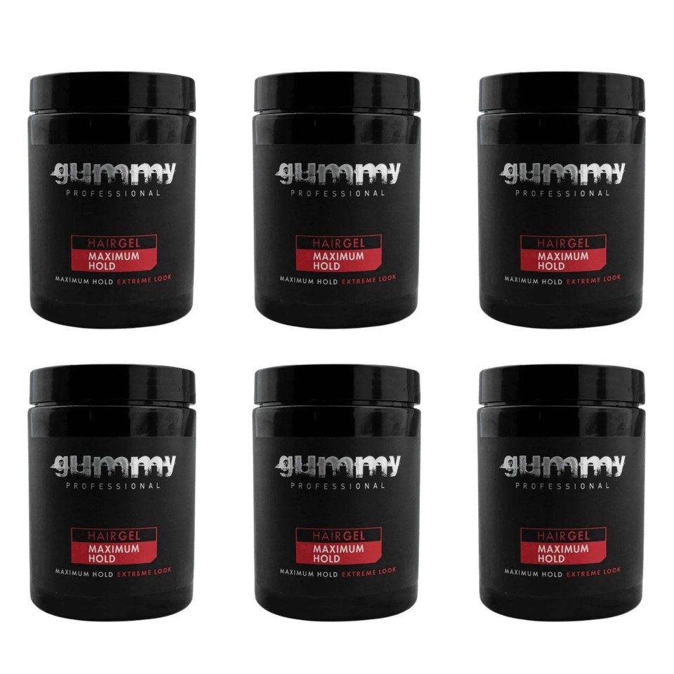 Gummy Hair Gel Maximum Hold & Extreme Look, 35 Oz GU-GU100X Multipack ...