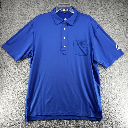 Peter Millar Polo Shirt Mens Large Blue Summer Comfort Golf Bridgestone ...